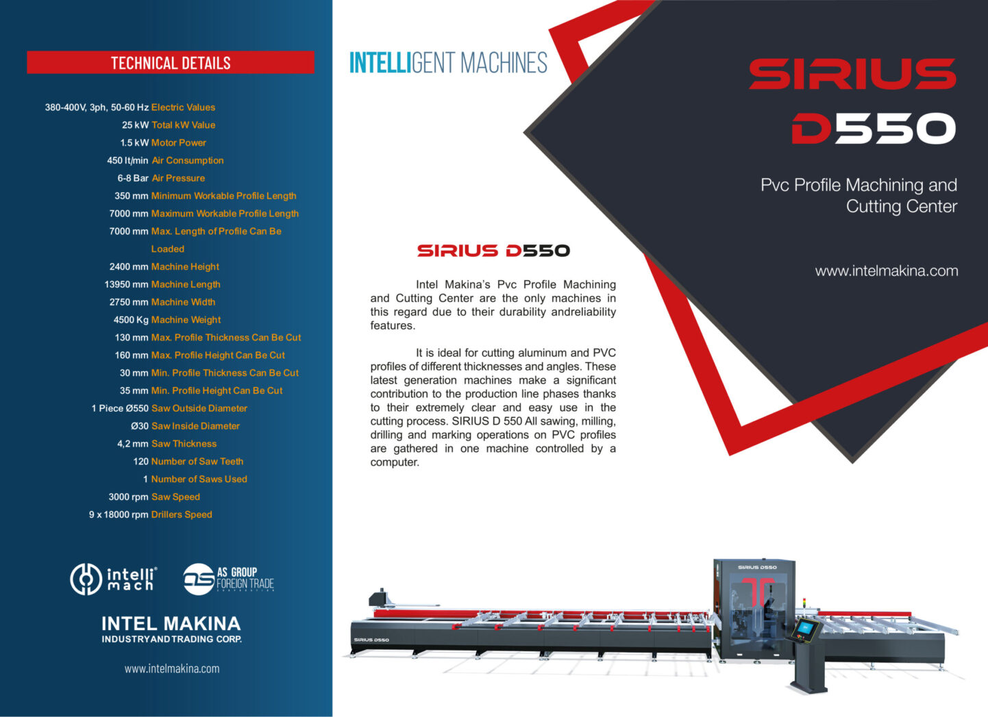 Intel Makina | Pvc & Aluminum Profile Processing Machinery - uPvc ...